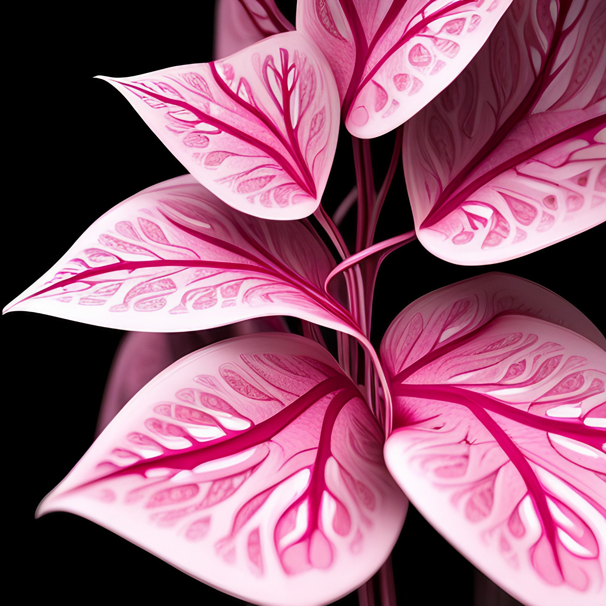 Pink Caladium - Etsy