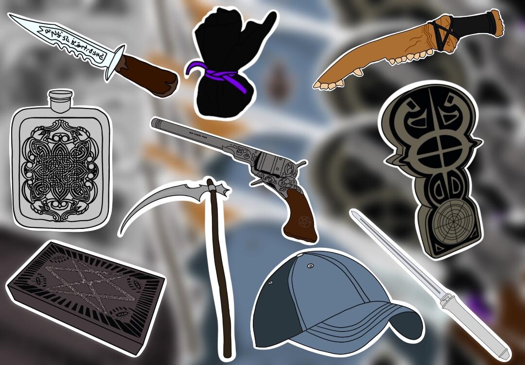 Supernatural Weapons and Valuables Sticker Pack - Etsy