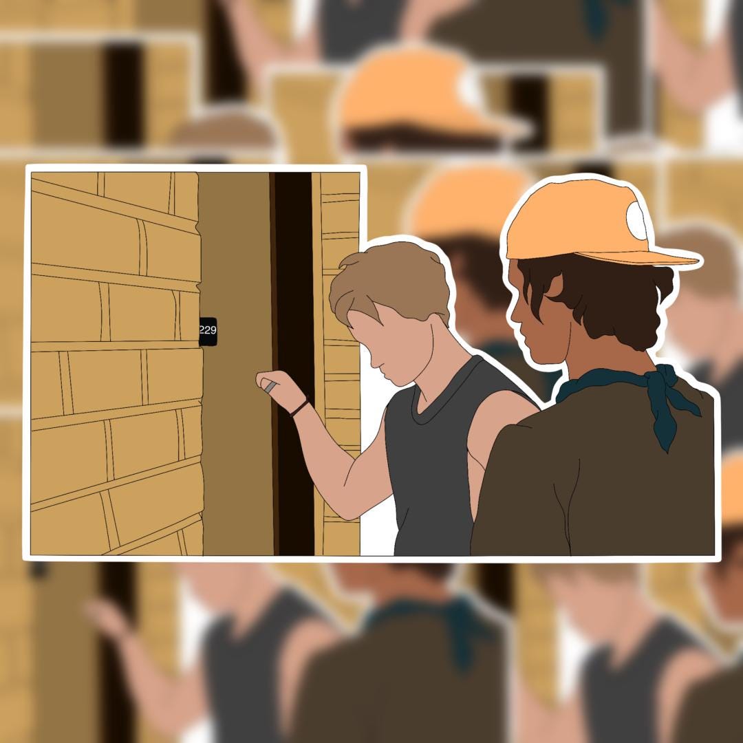 Outer Banks JJ and John B (housekeeping) Sticker - Etsy