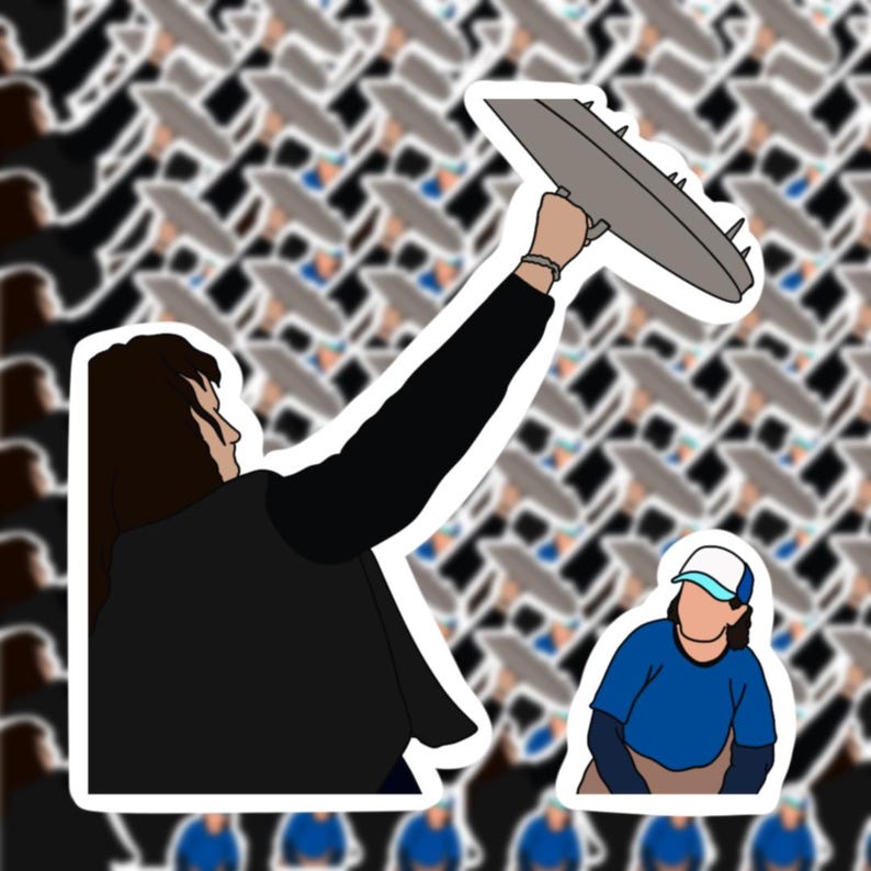 Stranger Things Eddie and Dustin Sticker Pack - Etsy