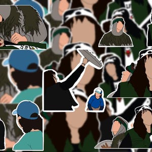 Stranger Things Eddie and Dustin Sticker Pack - Etsy