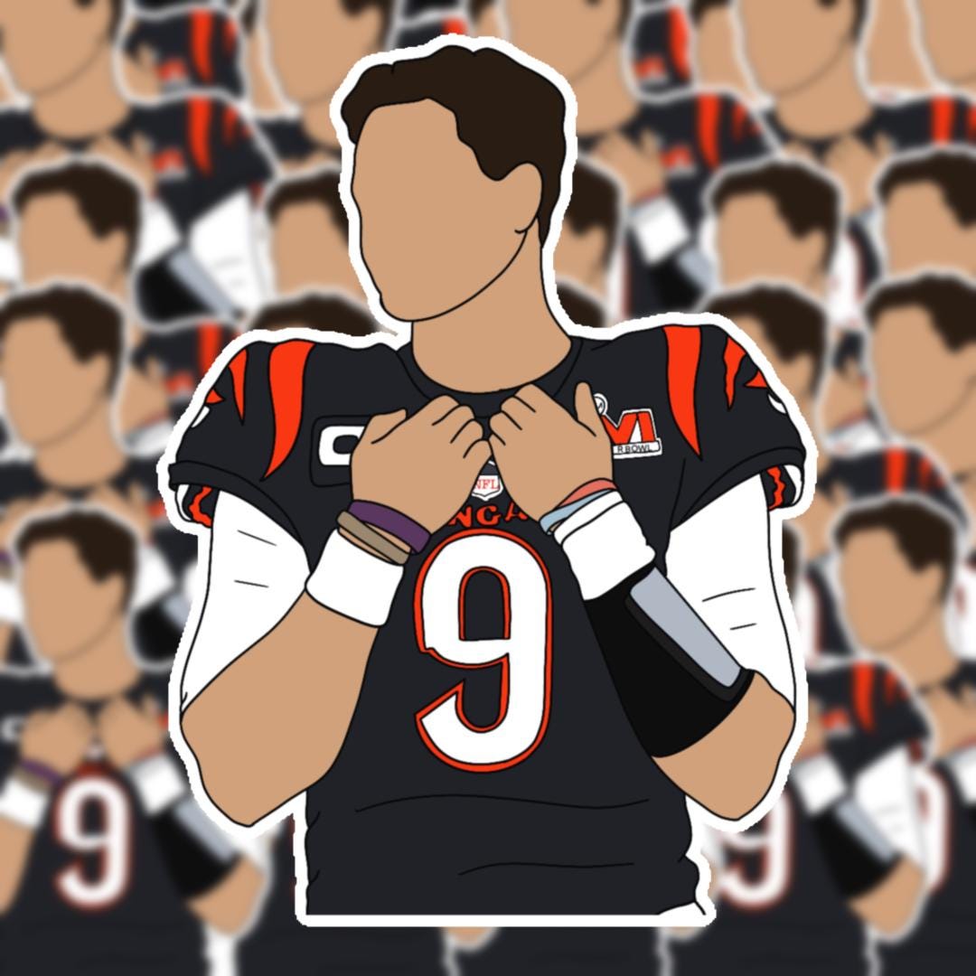 Joe Burrow Sticker - Etsy