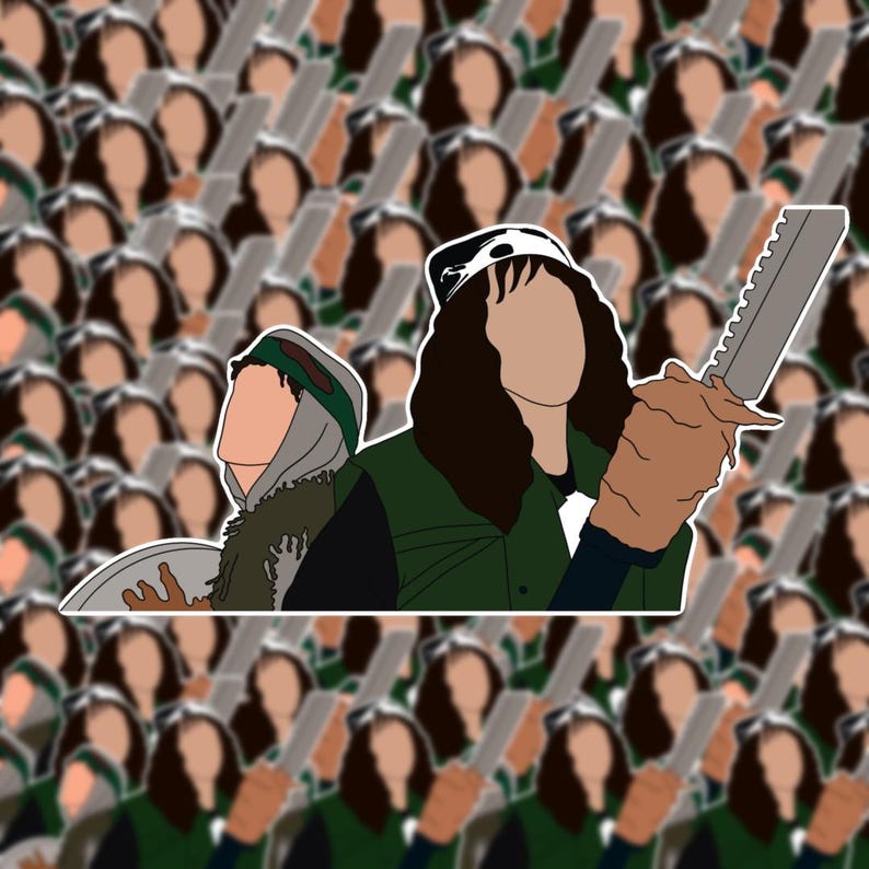 Stranger Things Eddie and Dustin Sticker Pack - Etsy