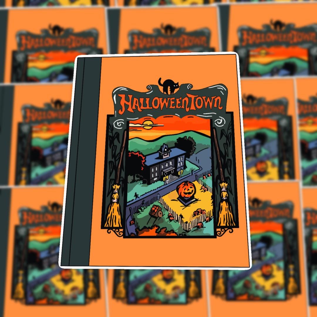 Halloweentown Book Sticker - Etsy