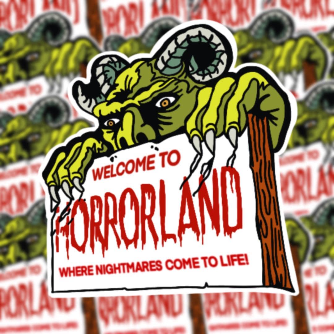 Goosebumps Horrorland Sign Sticker - Etsy