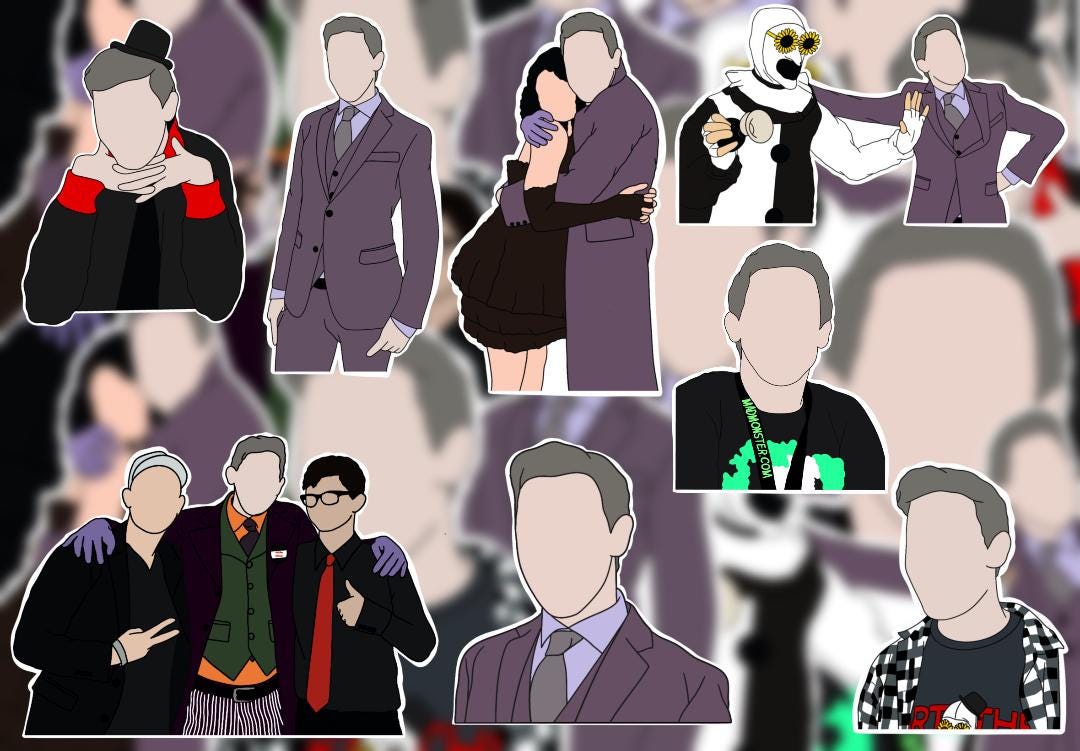 David Howard Thornton Sticker Pack - Etsy