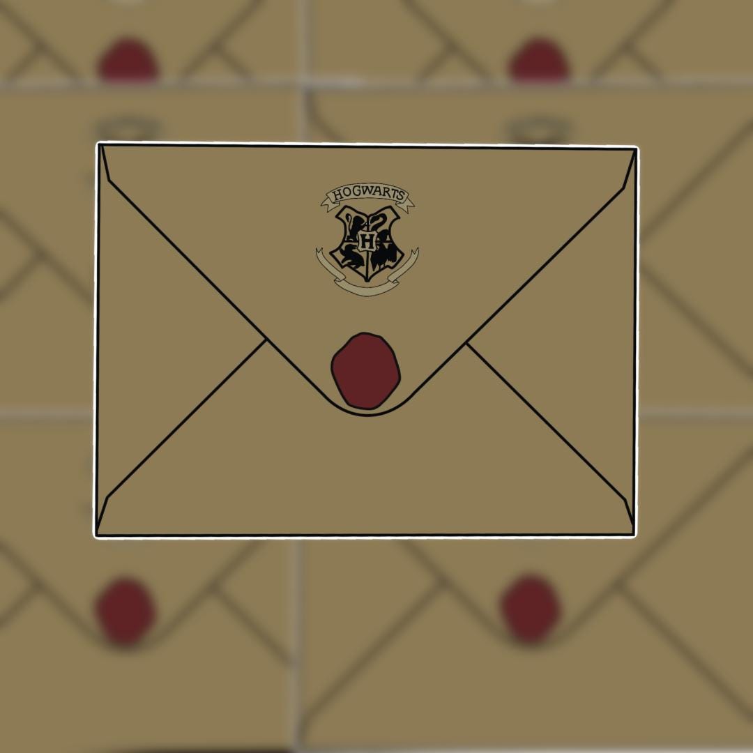 Harry Potter Hogwarts Letter Sticker - Etsy