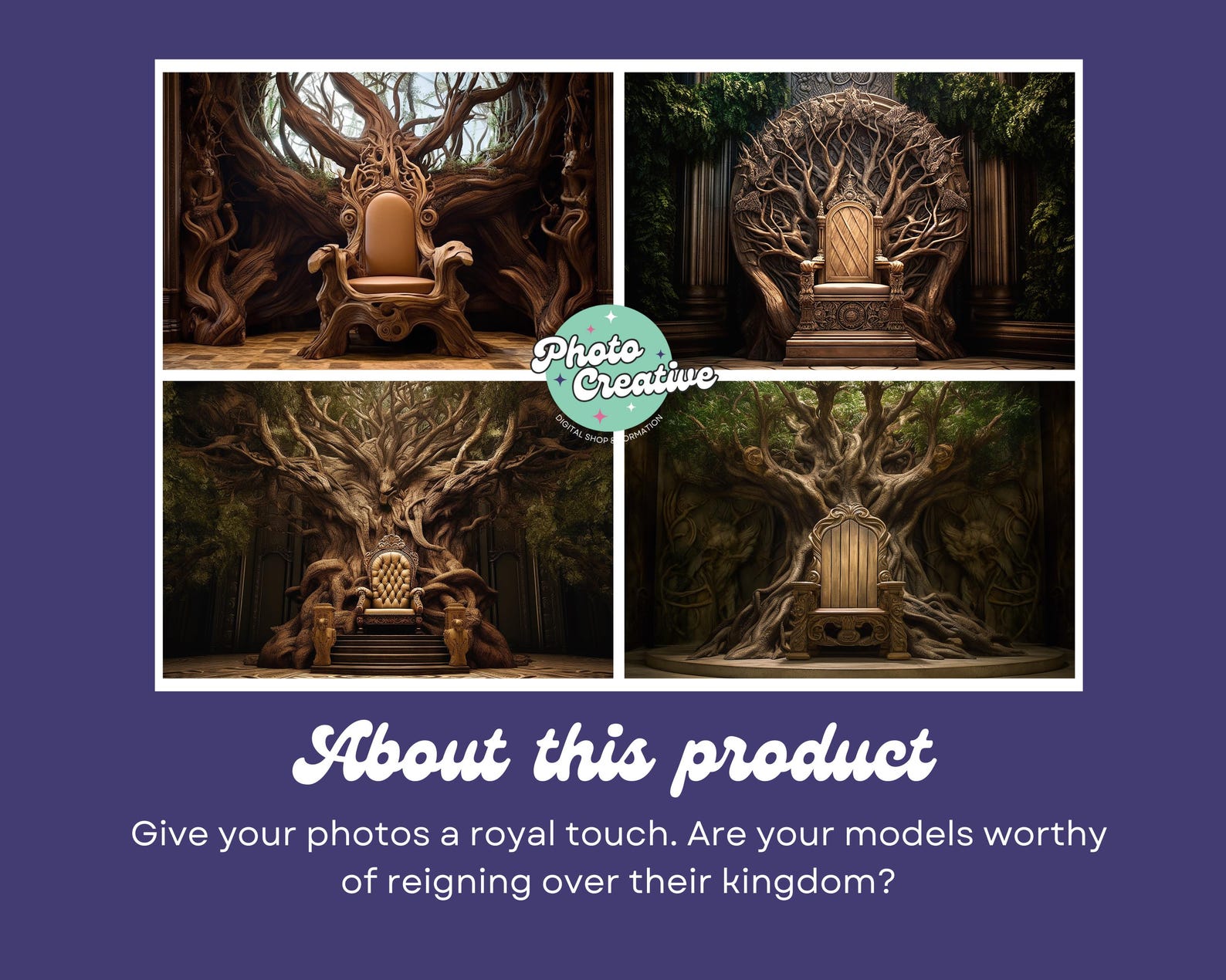 4 Forest Throne Digital Background Photography - 4 Forest Throne ...