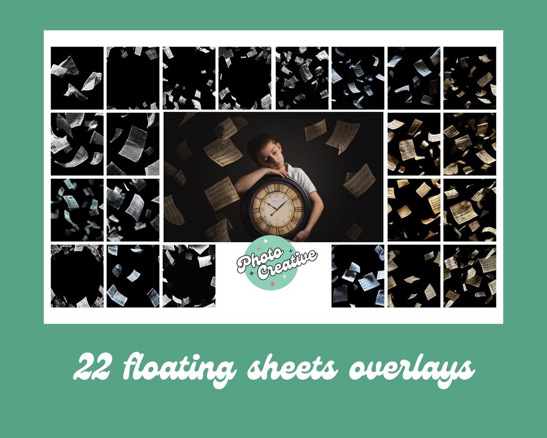 22 Floating Paper Sheet Overlay - Etsy