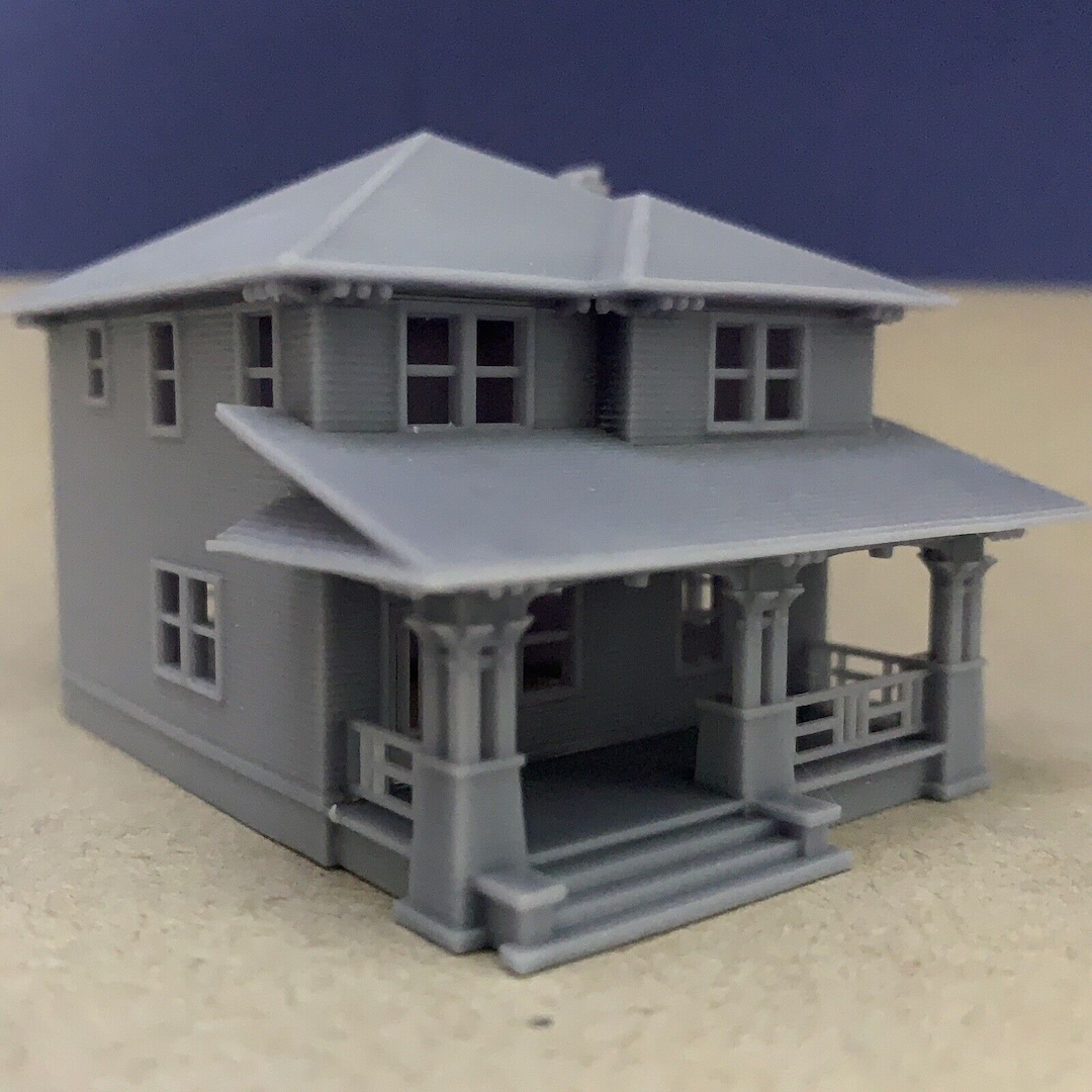 N Scale Resin House Sears Americus N2004 Hillbots Quality 3d Resin ...