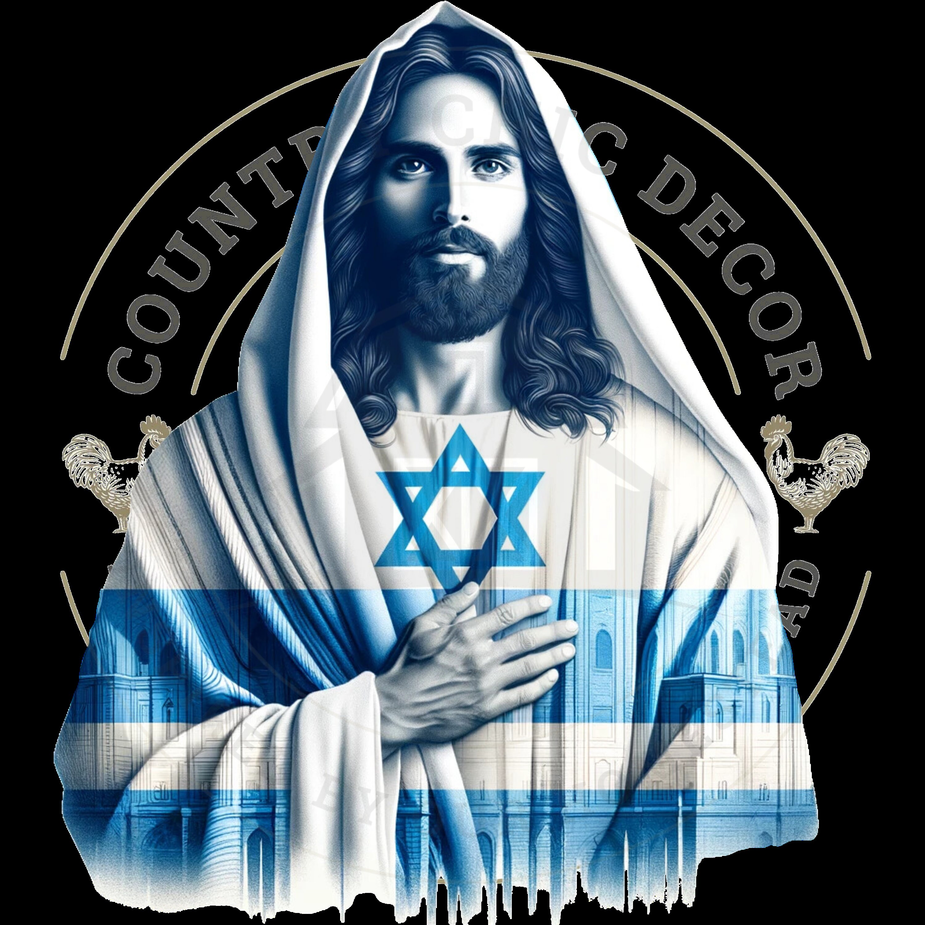 Jesus Christ & Israel PNG Bundle: I Stand With Israel, Instant Download ...