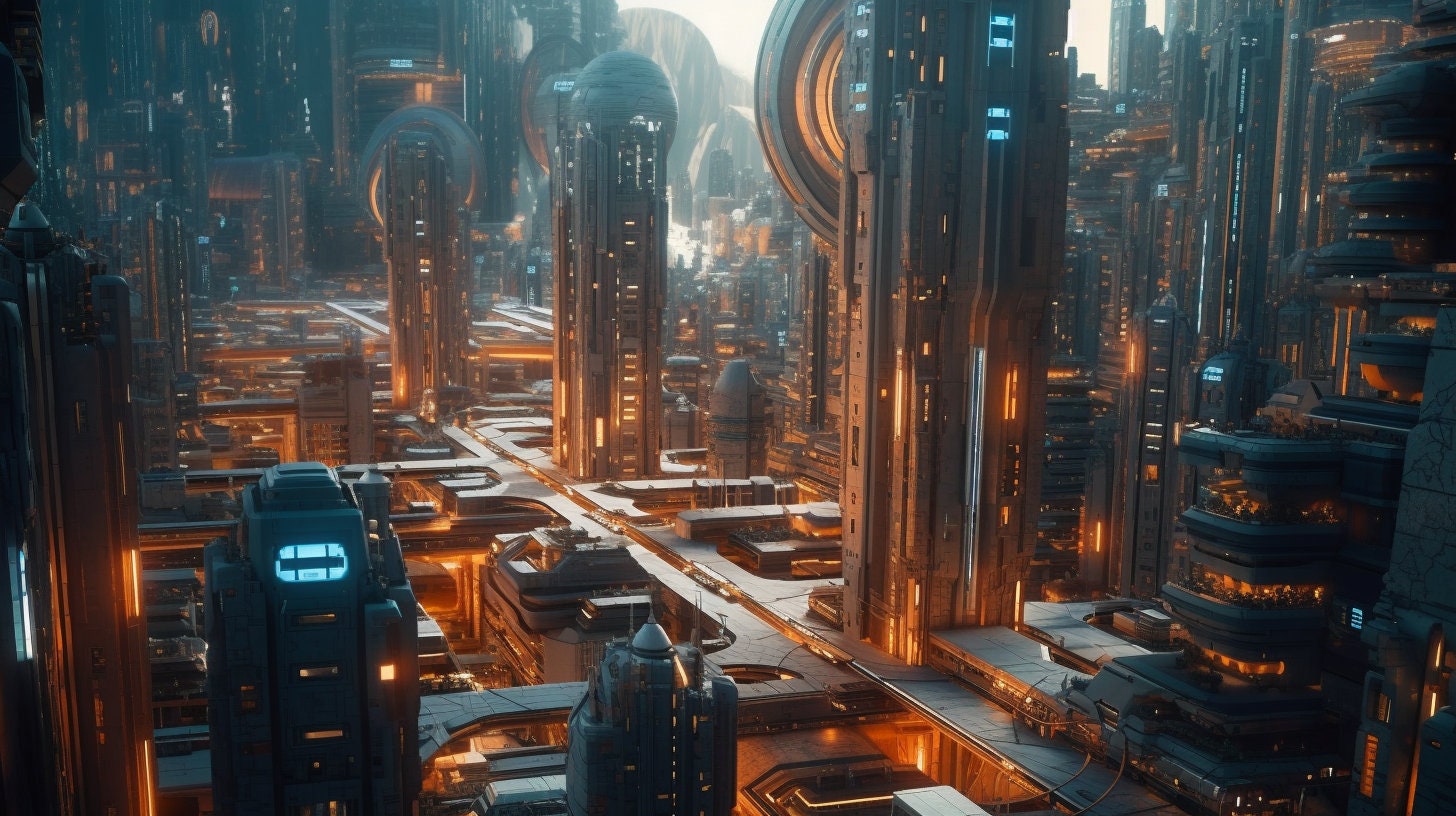 7 Photos Detailed 3D Model of a City Digital Art - Etsy