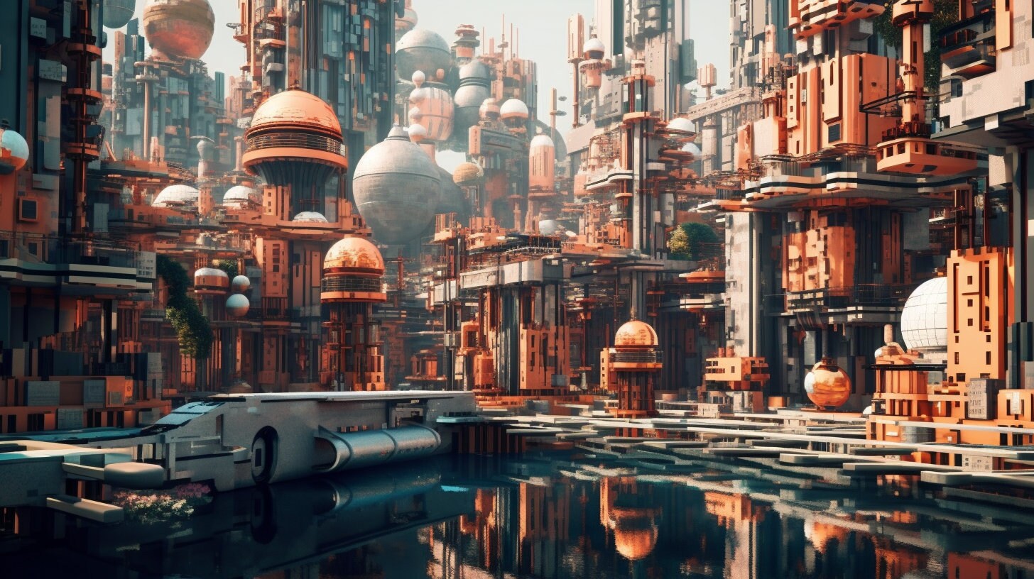 7 Photos Detailed 3D Model of a City Digital Art - Etsy