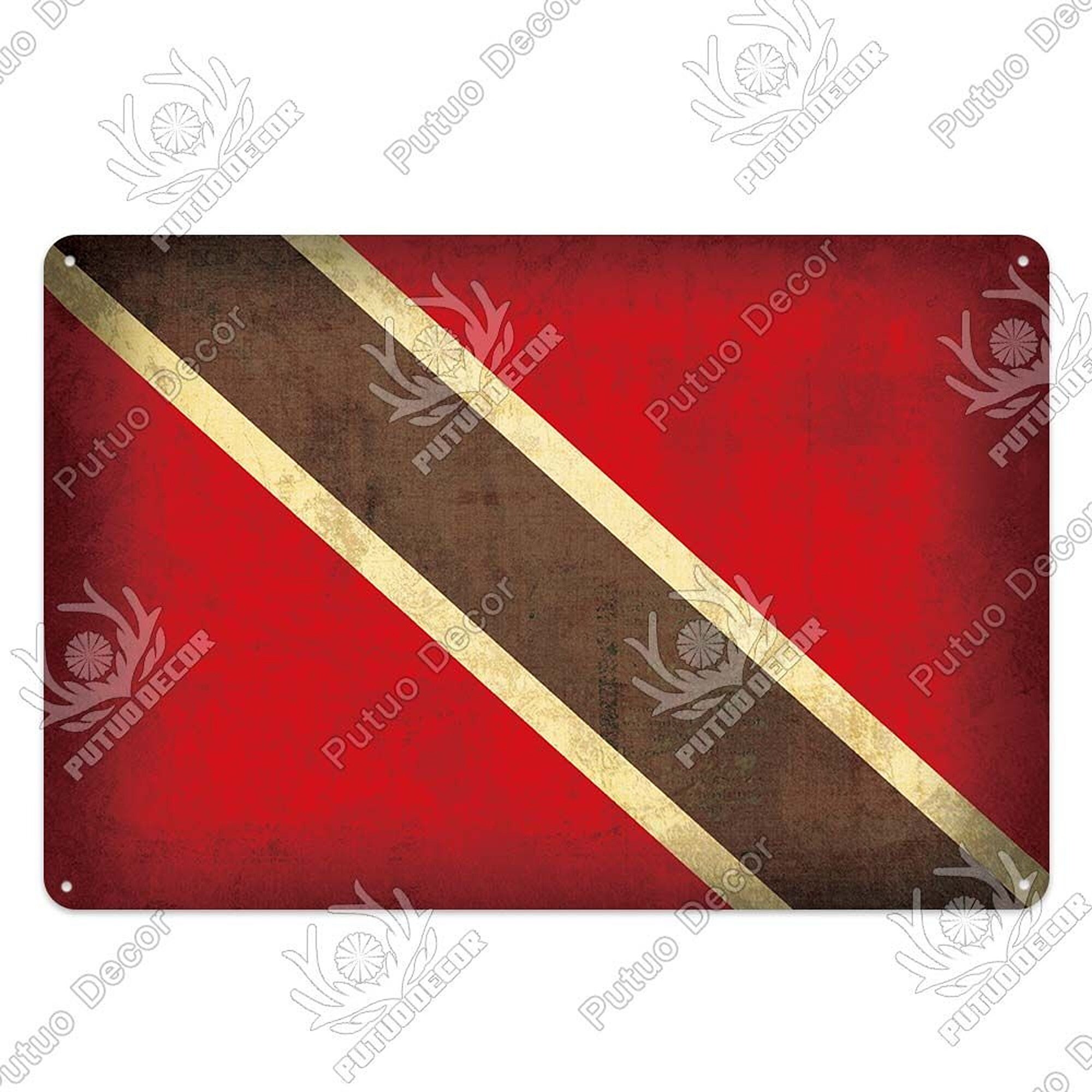 Countries National Flags Metal Sign Tin Plaque Wall Bar Pub Man Cave ...