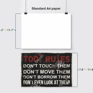 Vintage Style Warning Funny Metal Tin Sign for Garage Decor - Beware of ...