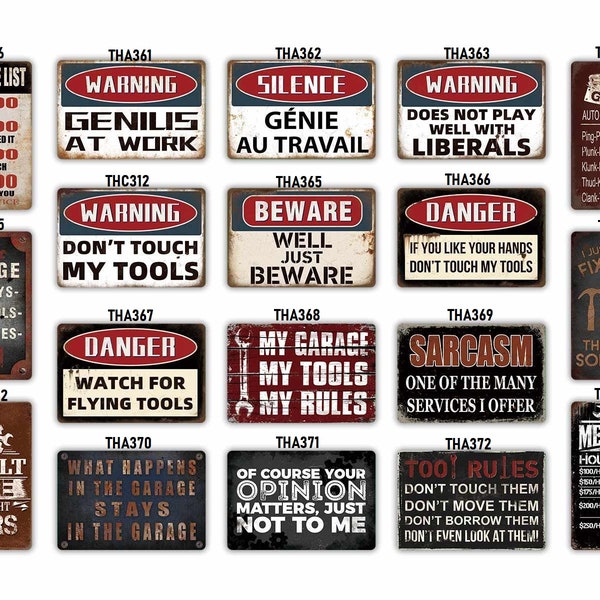 Vintage Warning Sign - Etsy