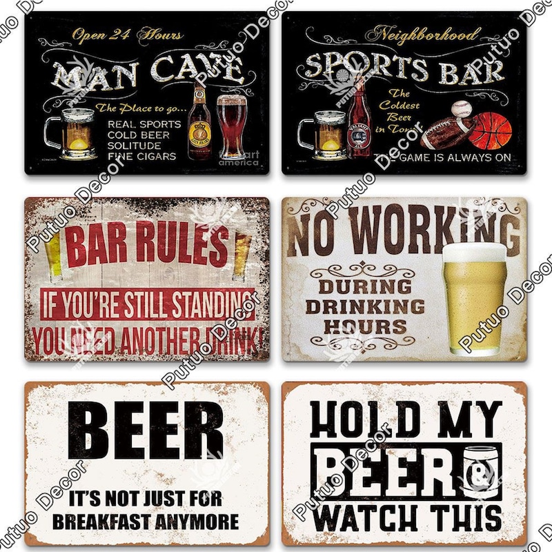 Bar Rules Sign - Etsy
