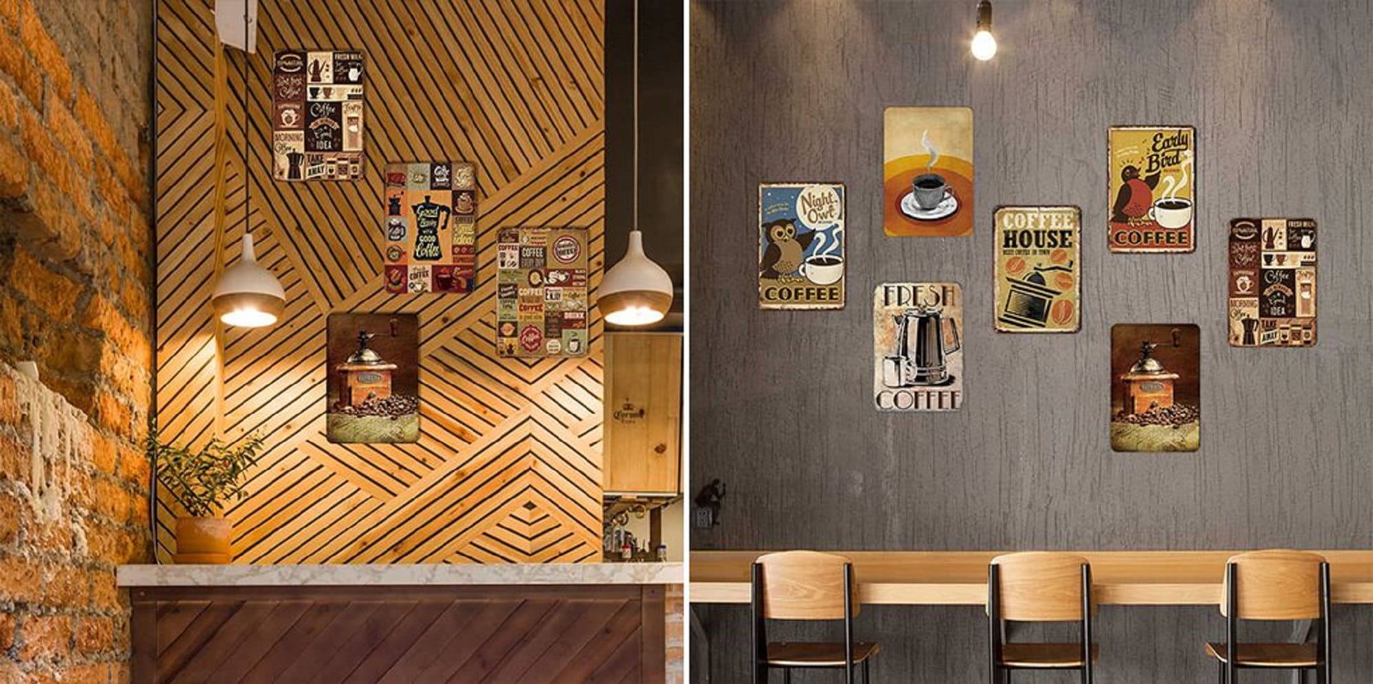 Vintage Style Coffee Theme Metal Tin Sign Kitchen Bar Pub Cafe Wall Art ...