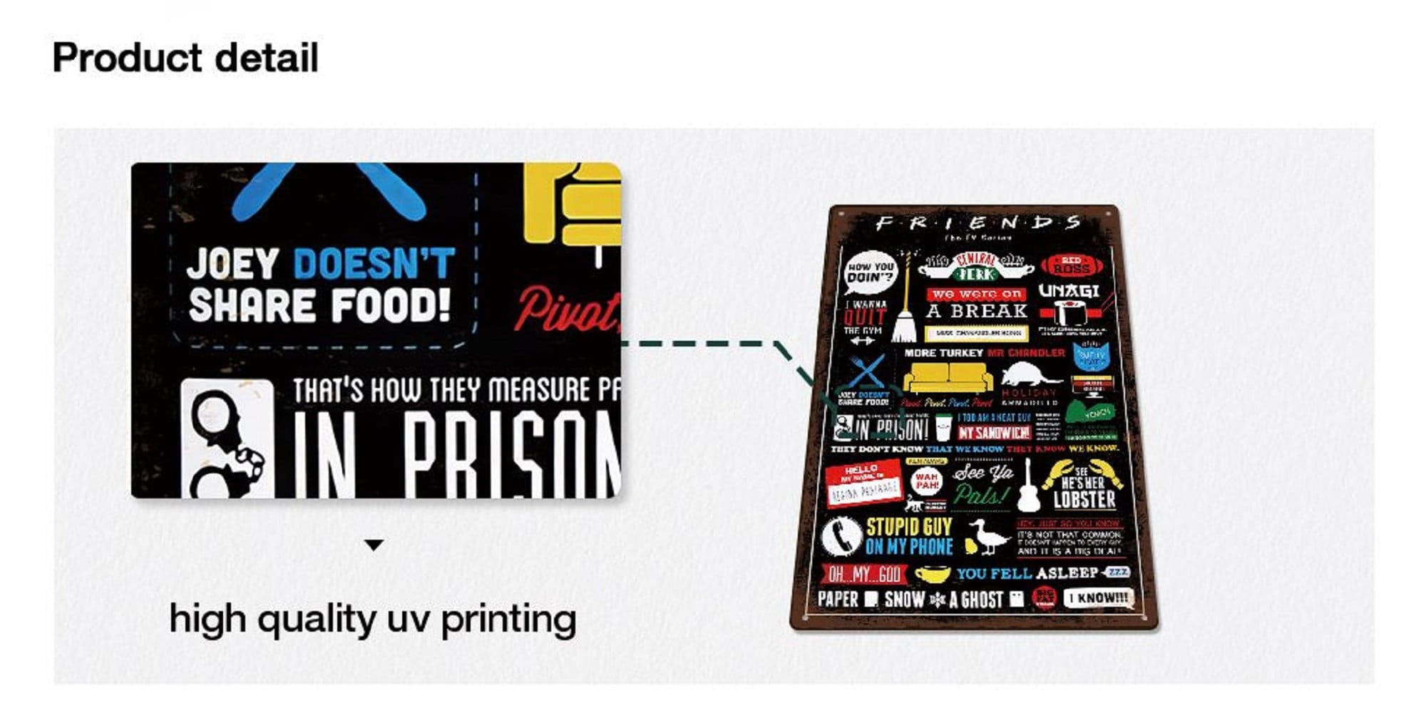 TV Show Friends Metal Sign Central Perk Vintage Style Plaque Tin Poster ...