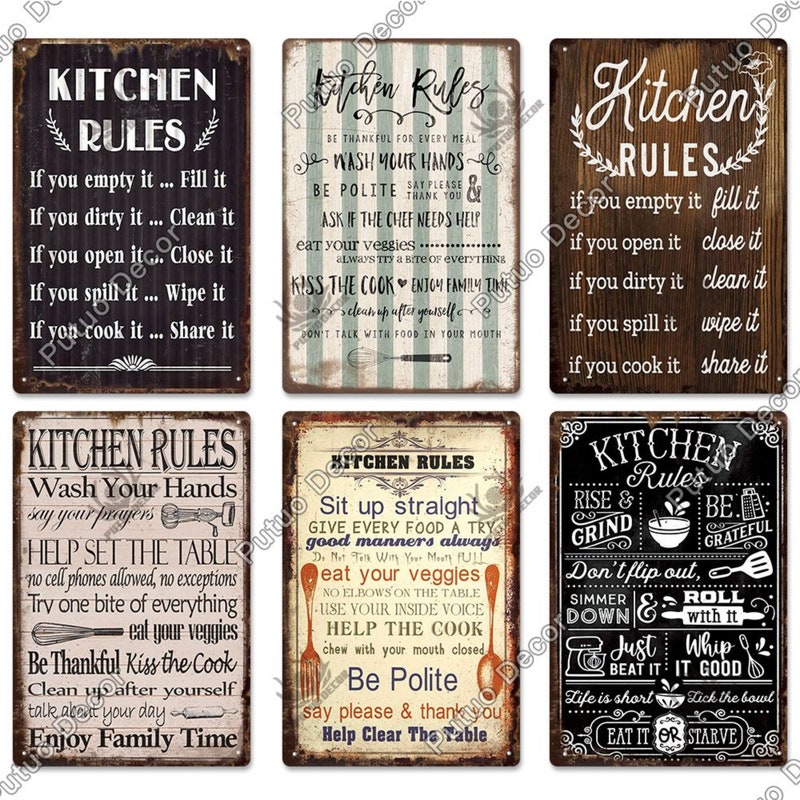 Kitchen Rules - Etsy