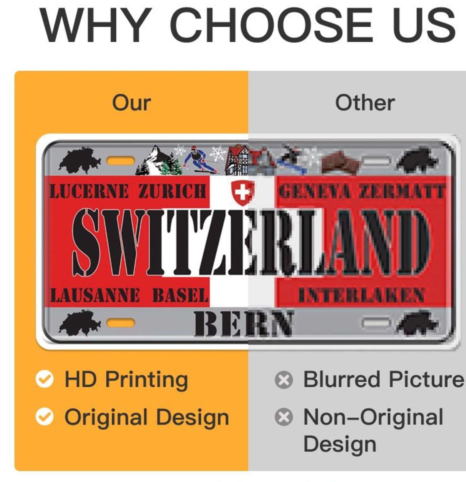 World Countries National Style Flags License Plate Vintage Plaque Metal ...