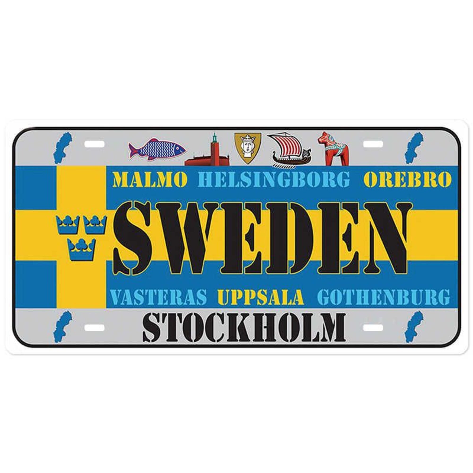 World Countries National Style Flags License Plates Vintage Plaque ...