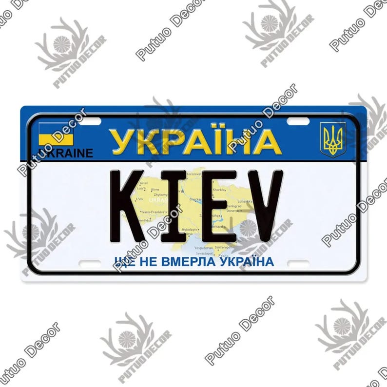 World Countries Themed License Metal Plates Vintage Rusted Travel ...