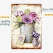 Flowers Vintage Tin Sign Retro Metal Poster Shabby Chic Wall Decor for ...