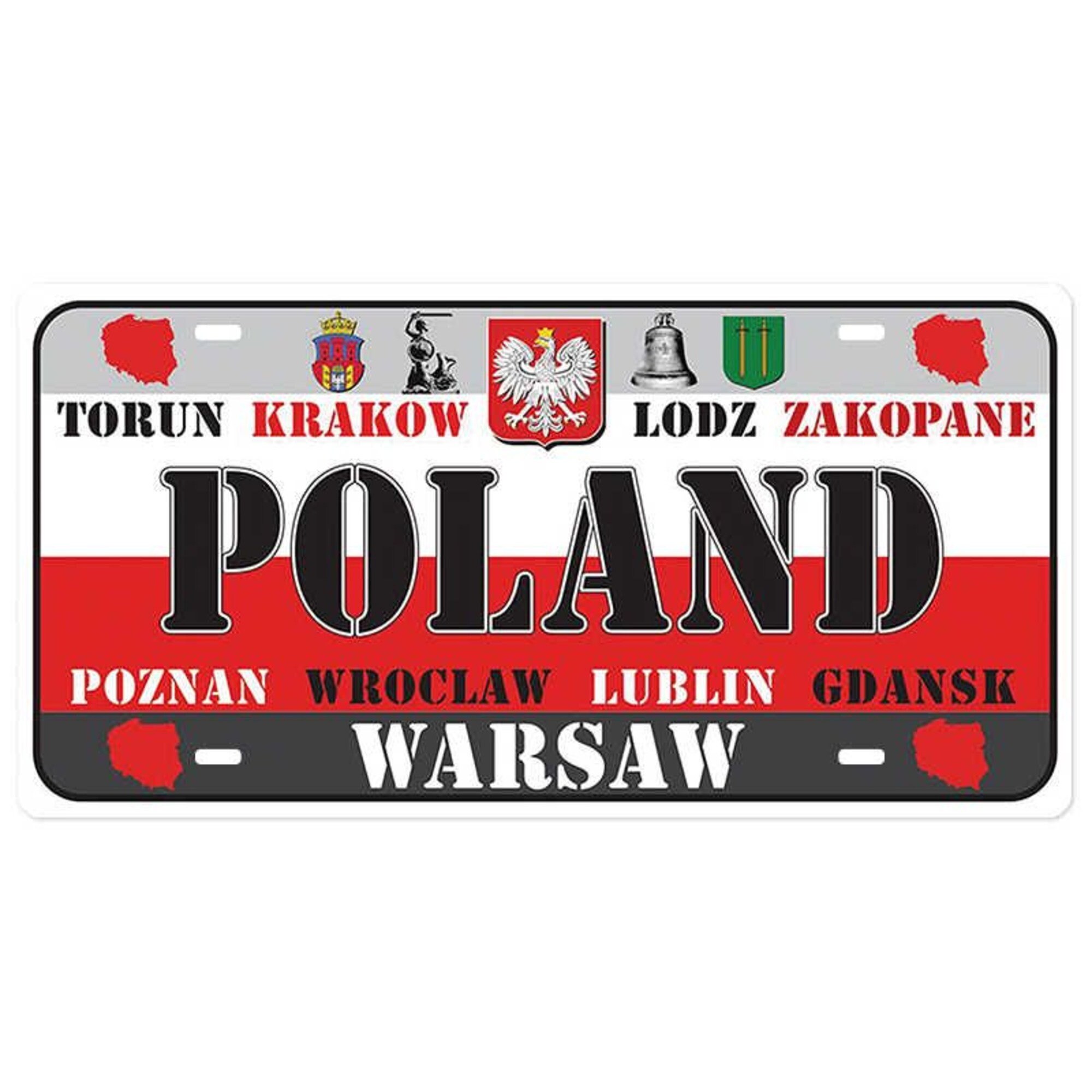World Countries National Style Flags License Plate Vintage Plaque Metal ...