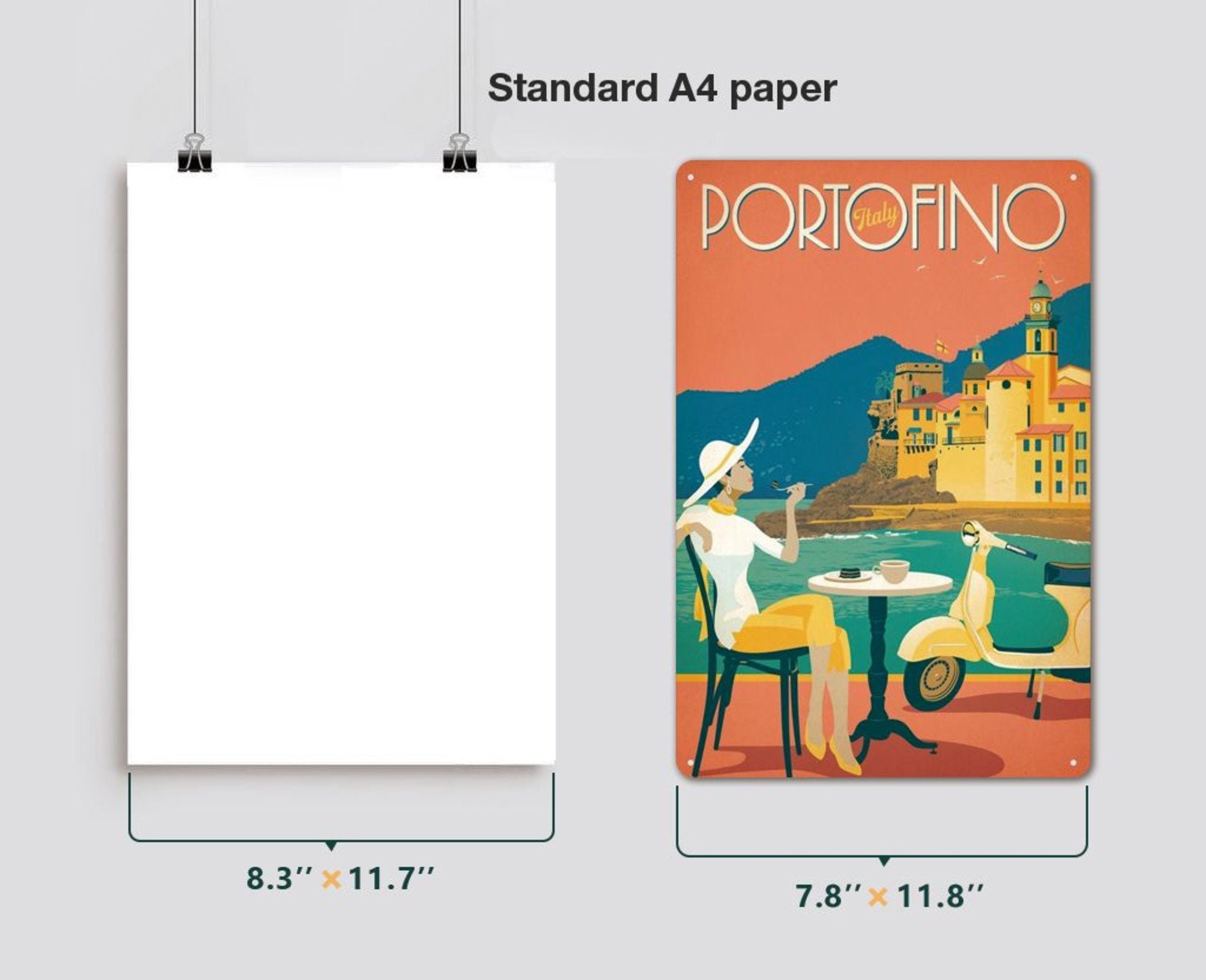 World Travel Destinations Tin Sign Plaque Metal Plate Vintage Wall Art ...