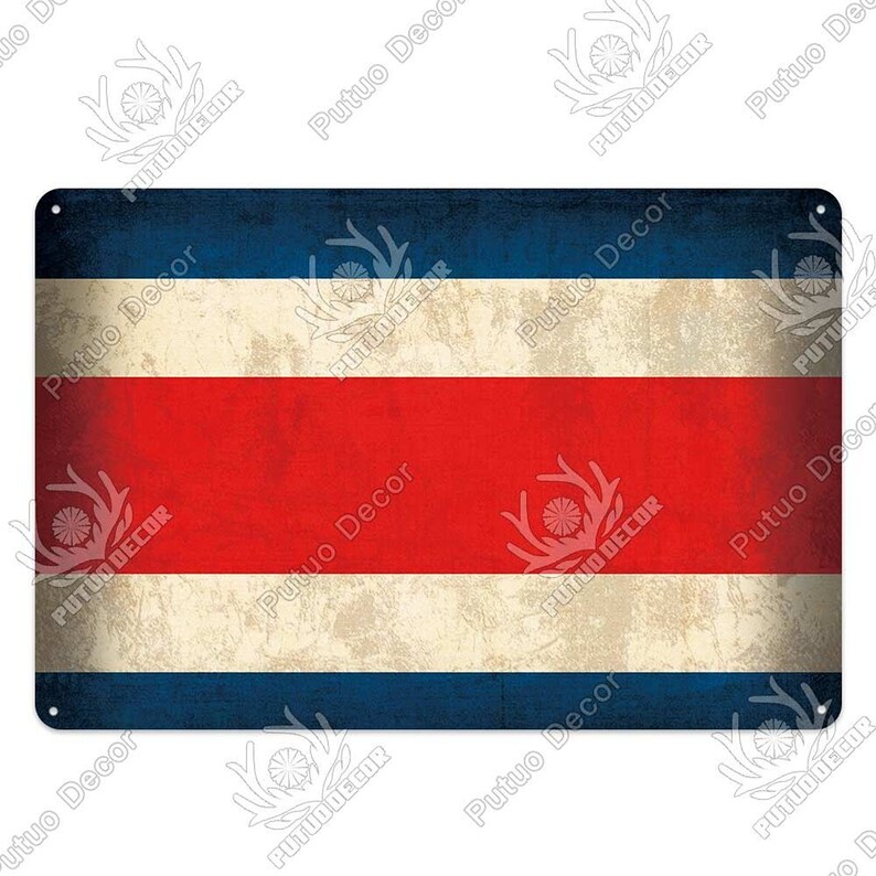 Countries National Flags Metal Sign Tin Plaque Wall Bar Pub Man Cave ...