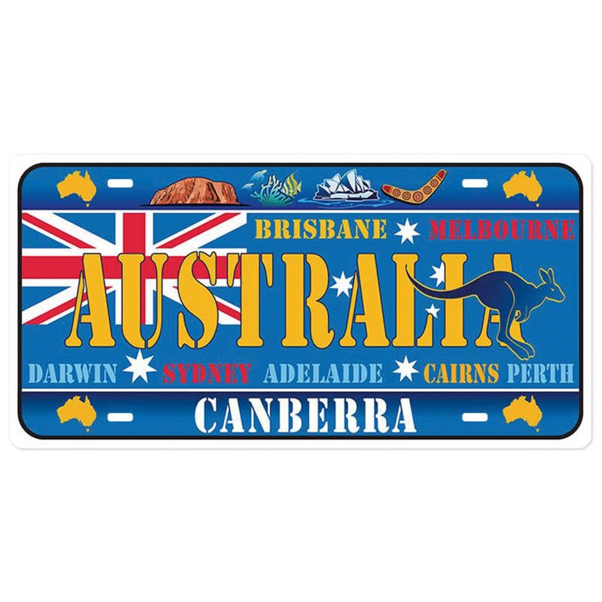 World Countries National Style Flags License Plate Vintage Plaque Metal ...