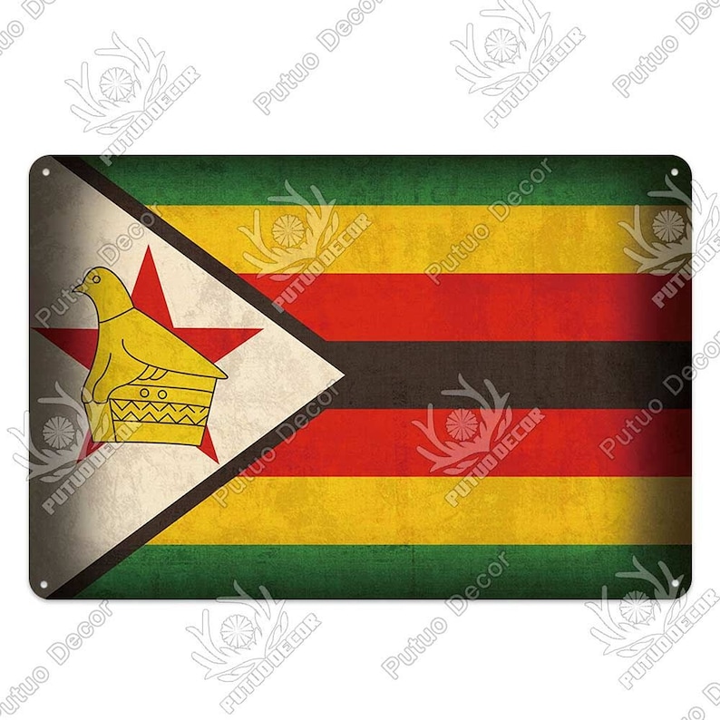 Countries National Flags Metal Sign Tin Plaque Wall Bar Pub Man Cave ...