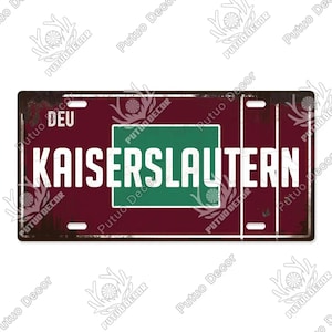 Germany Cities License Plate Vintage Plaque Metal Sign Wall Decoration ...