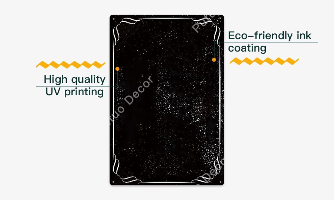 DIY Blank Base Plate Rustic Tin Signs Plaque Metal Wall Art Decor Home ...