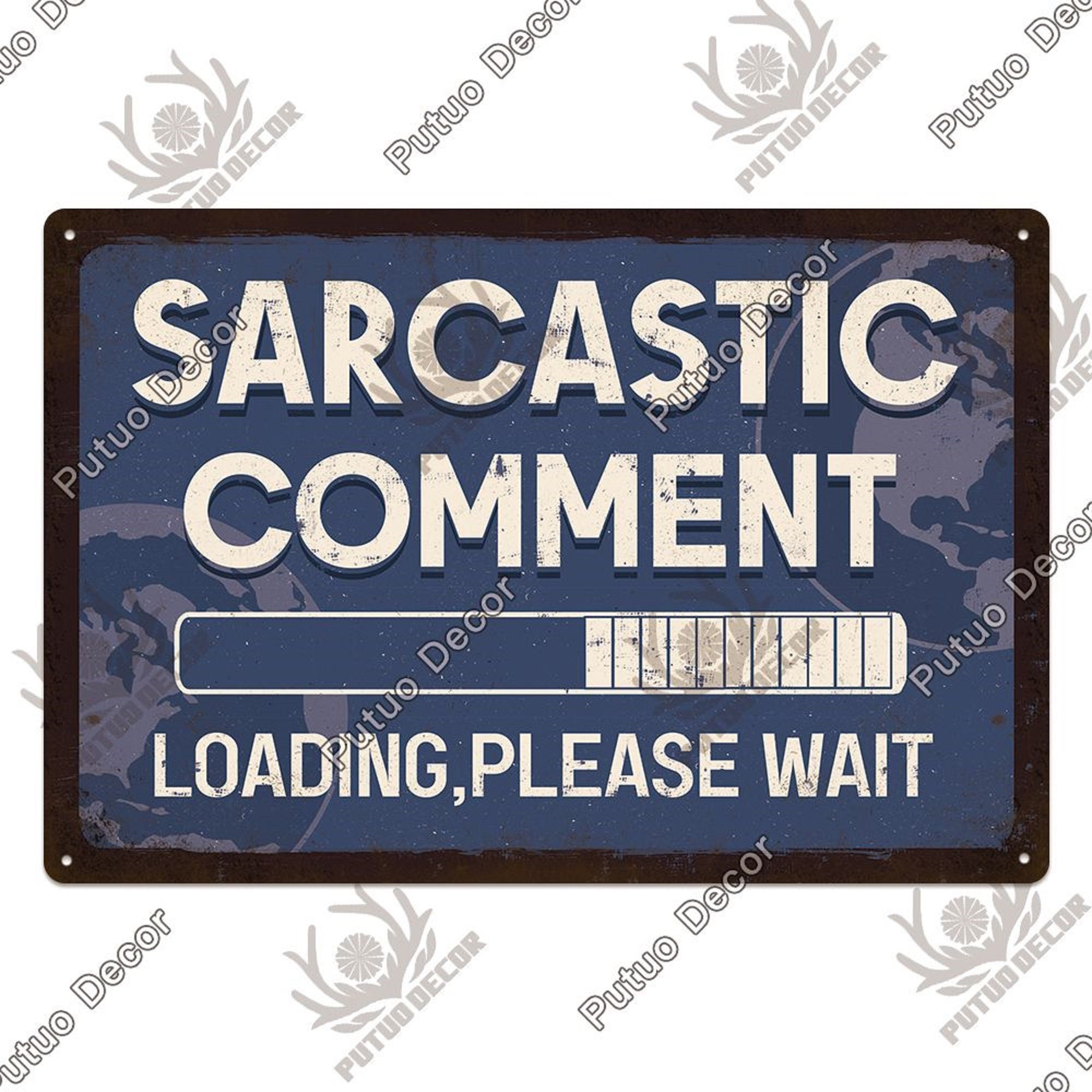 Funny Sarcastic Vintage Style Posters Tin Signs Retro Plaque Metal ...