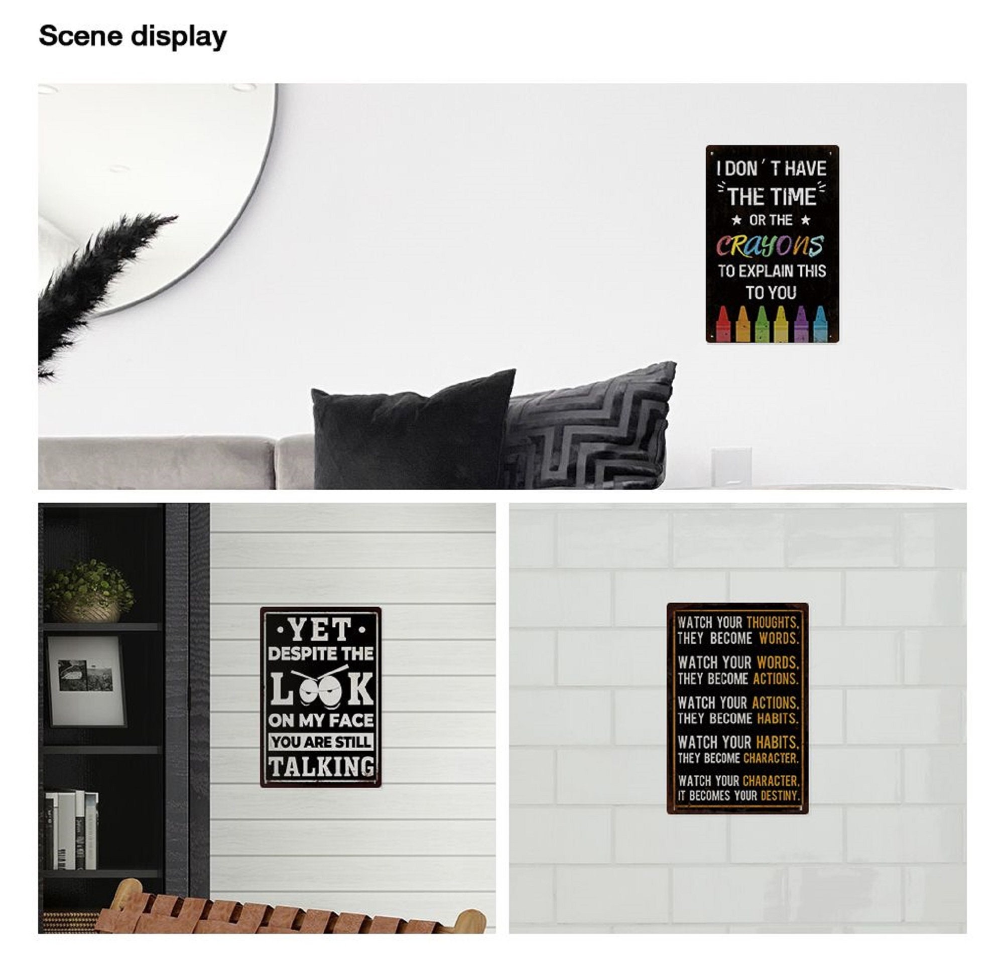 Funny Sarcastic Vintage Style Posters Tin Signs Retro Plaque Metal ...