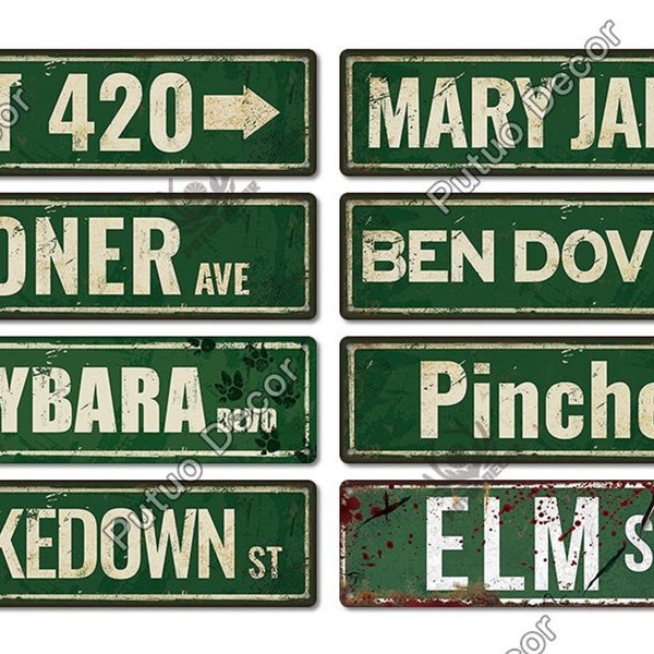 Elm Street Sign - Etsy