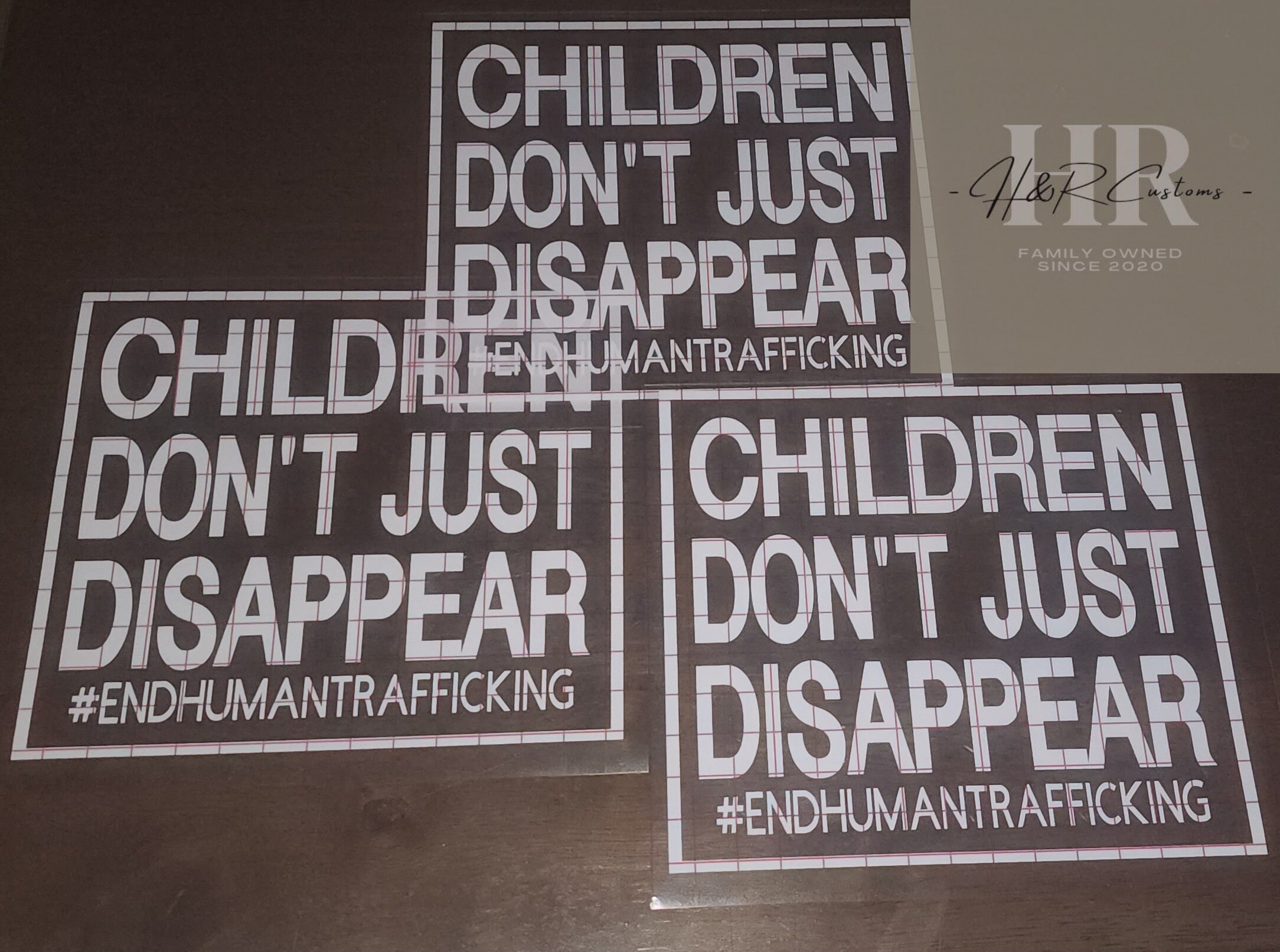Children Don't Just Disappear End Human Trafficking Vinyl Decal, Decals ...