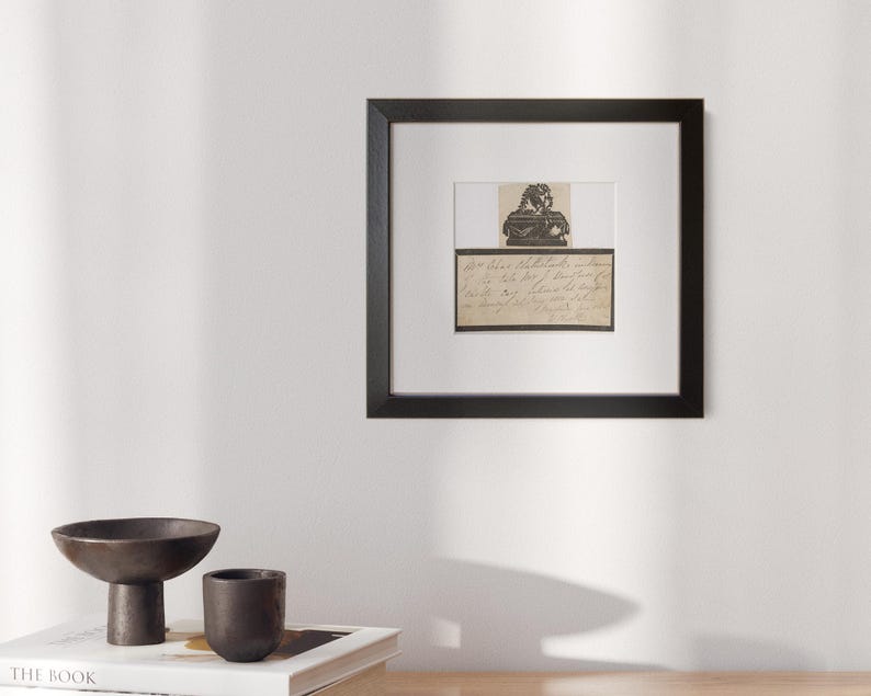 Antique Mourning Card Print | Vintage Funeral Ephemera | 1852 ...