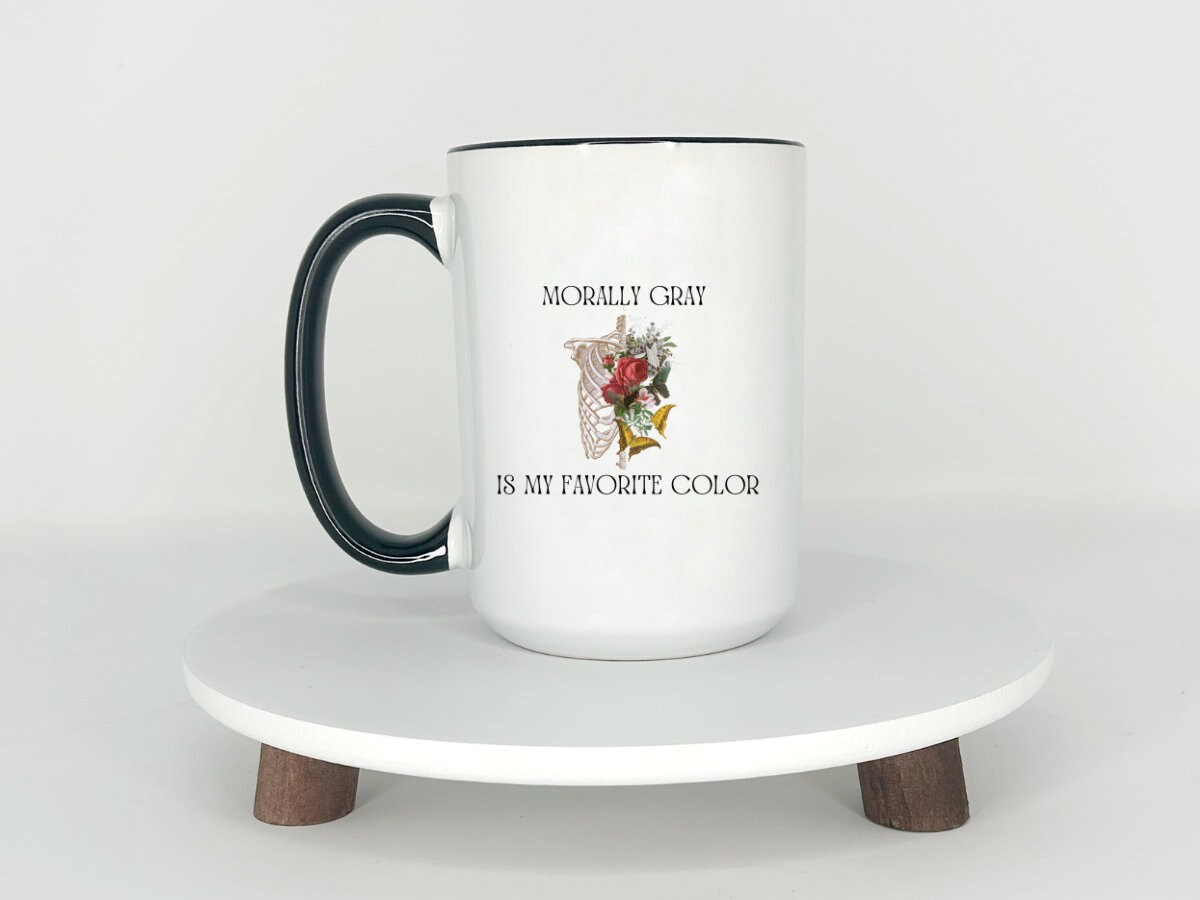 Morally Gray Coffee Mug, Dark Fantasy Lover Gift Idea, Coffee Mug for ...