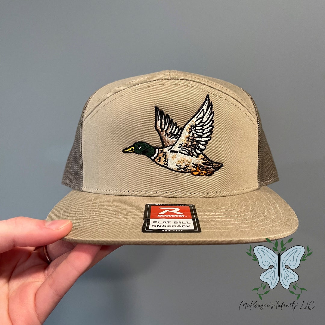 Mallard Duck Embroidered Richardson 168 | 7 Panel Trucker Cap/hat - Etsy