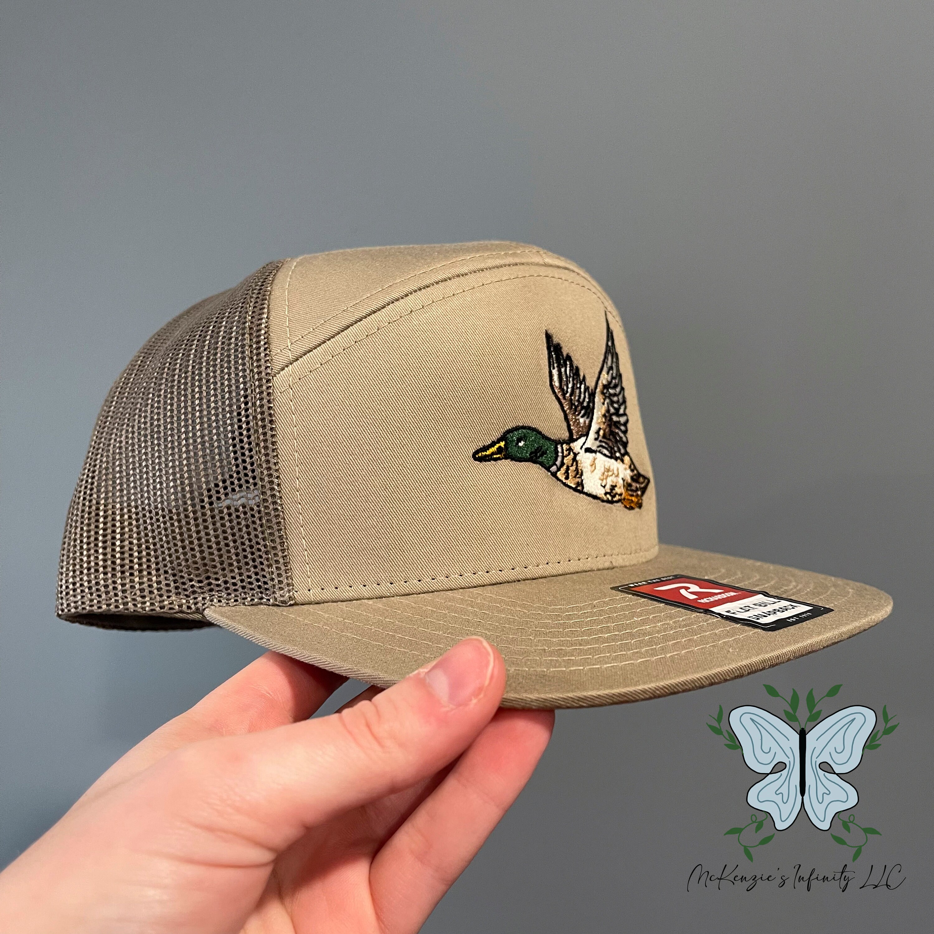 Mallard Duck Embroidered Richardson 168 | 7 Panel Trucker Cap/hat - Etsy