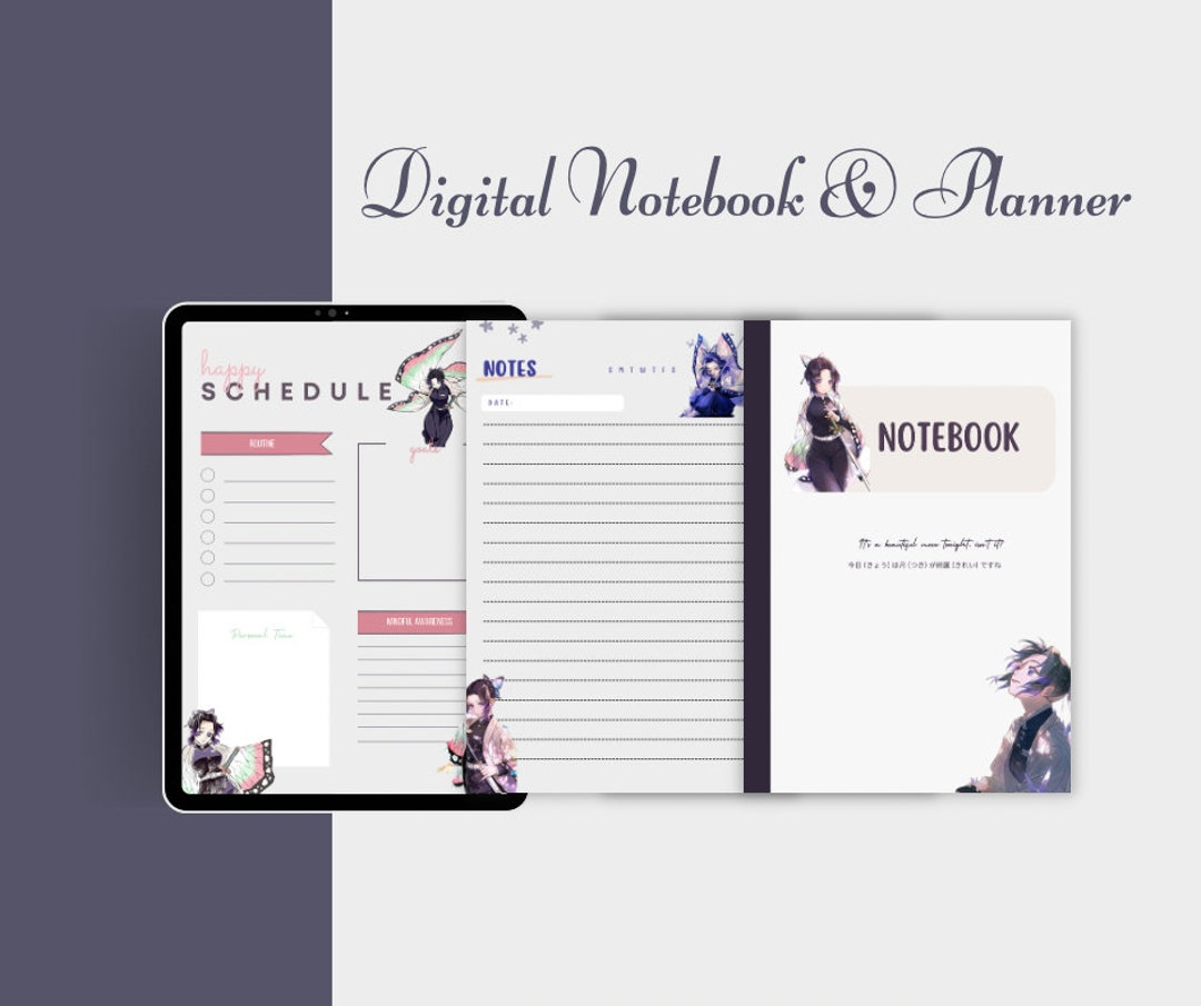 Demon Slayer/shinobu/insect Hashira/ Ipad Planner Goodnote - Etsy