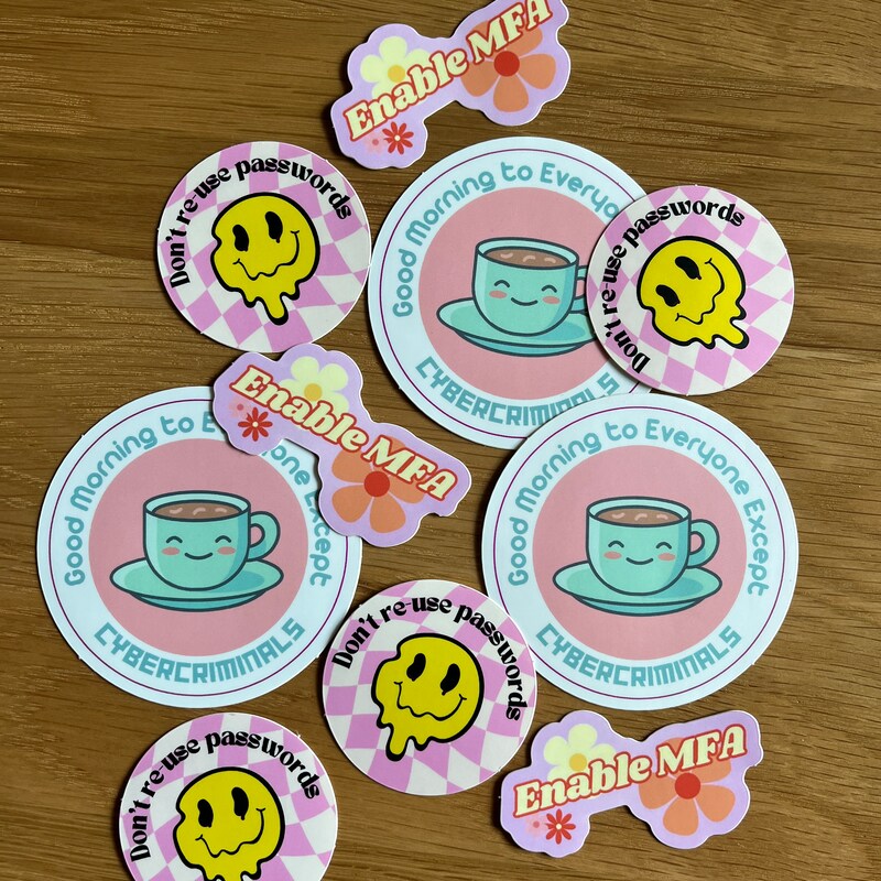 Cybersecurity Awareness Stickers - Etsy