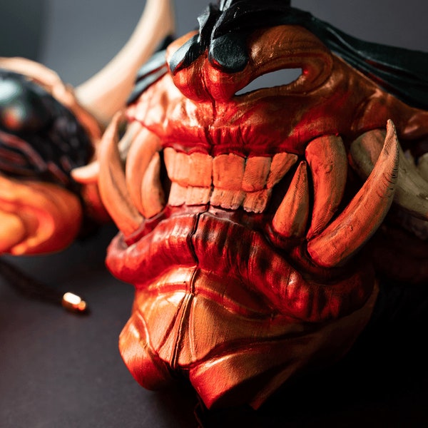 Oni Face Mask - Etsy