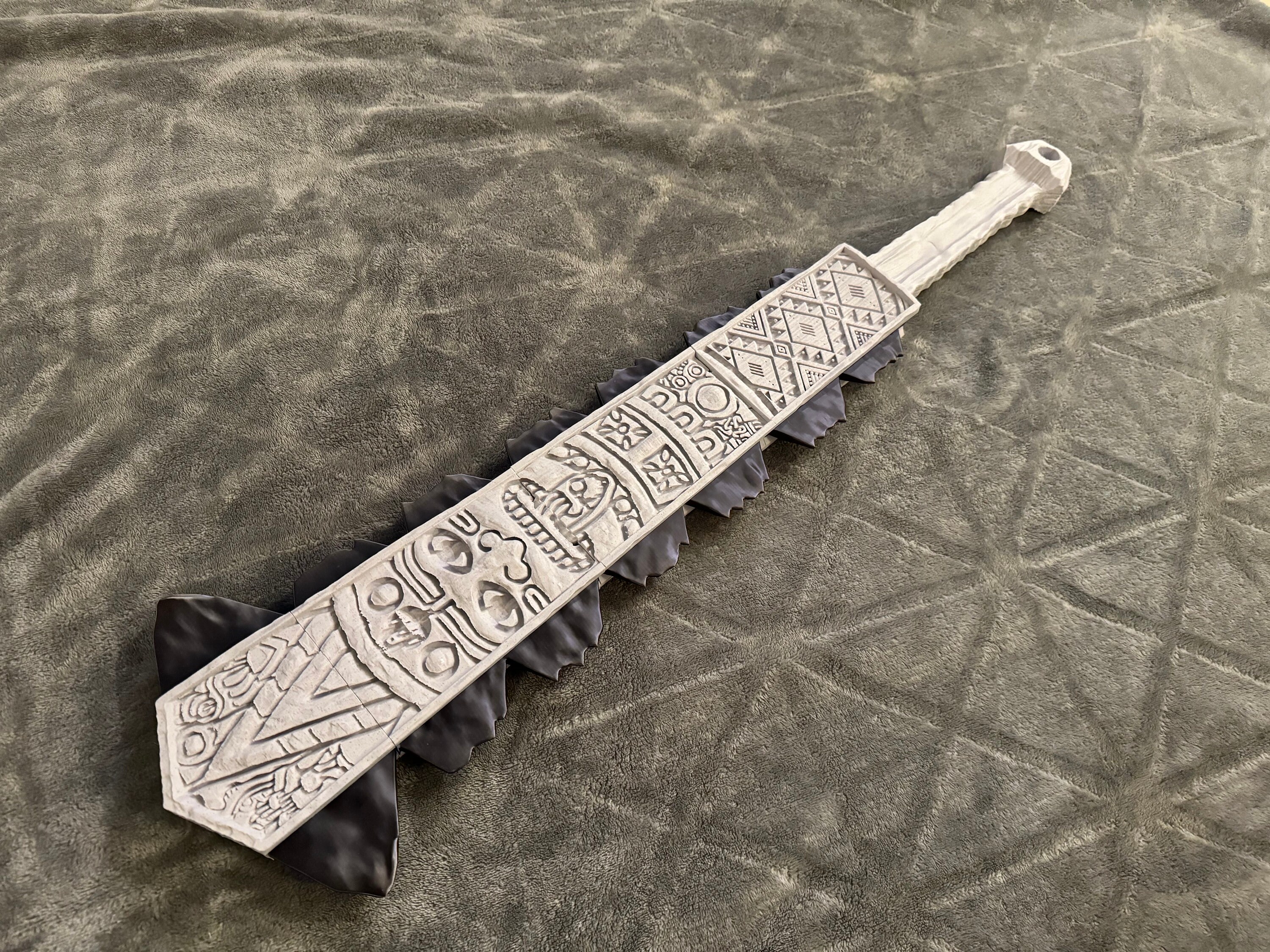 Ahkuhnah Ocelotl Macahuitl Aztec Warrior Soldier Battle Mace Sword War ...