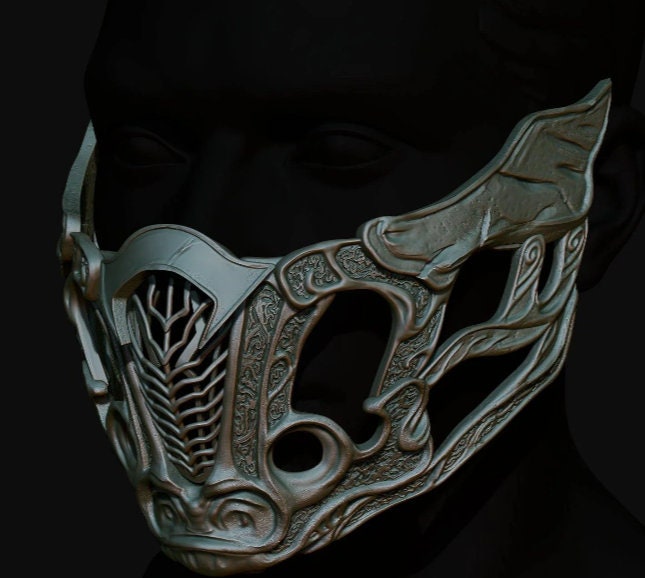 Subzero Bi Han Mortal Kombat Maske für Cosplay Roleplay Kostüm - Etsy ...
