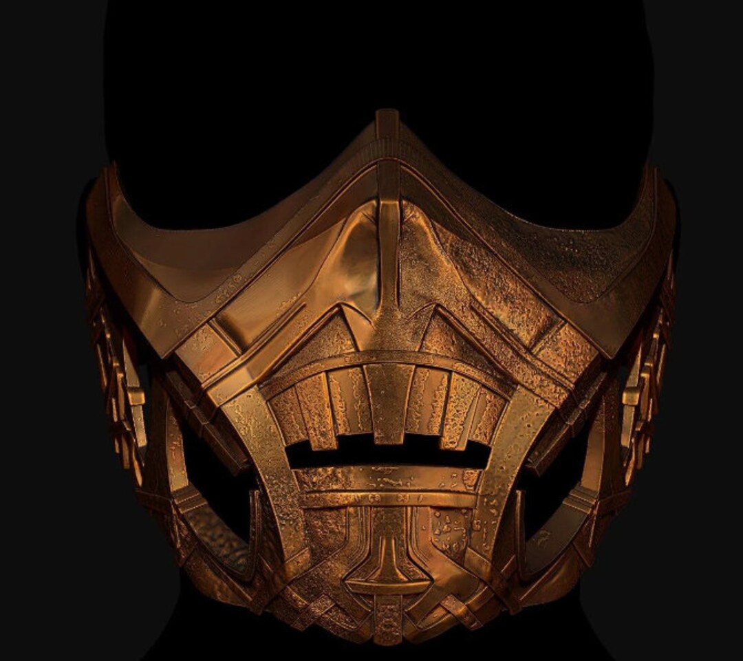 Scorpion Mortal Kombat Mask for Cosplay Roleplay Costume Prop + Airsoft ...
