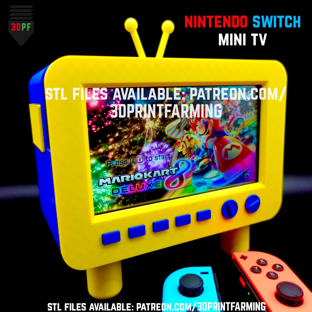 Mini TV Television Enclosure for Nintendo Switch - Etsy